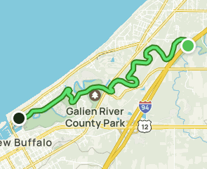 Galien River Paddle Route: Glassman Park to New Buffalo City Park ...