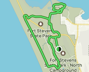 Fort Stevens, Jetty Loop, and Fort Steven Ridge Trail, Oregon - 250 ...