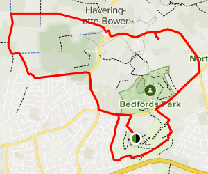 Bedfords Park and Havering Country Park CIrcular | Mapa, Roteiro ...