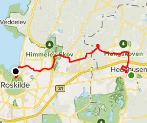 Hedehusene St. til Roskilde Havn - Capital Region of Denmark, Denmark ...