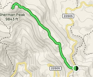 Sherman Pass Trail to Sherman Peak: 67 Reviews, Map - California ...