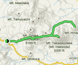 Sukayu Onsen - Mount Takada-Odake - Mount Hinadake | Map, Guide ...