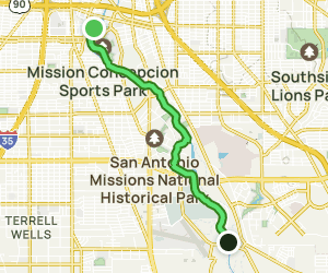 San Antonio River Hike and Bike Trail: Concepcion Park - Espada Park ...