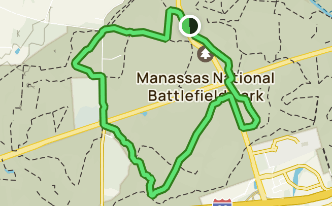 Manassas Battlefield Map