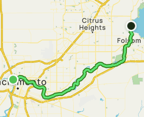 American River Bike Trail (Jedediah Smith Memorial Trail), California ...