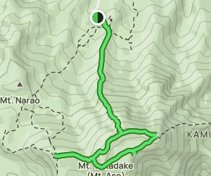 Senkyo-one Route - Mount Takadake - Mount Nakadake Loop: 1 Reviews, Map ...
