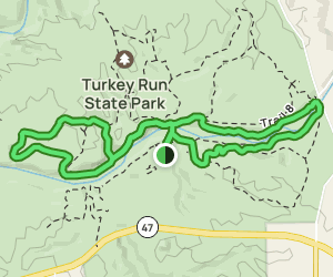 Turkey Run Trail 3, 5, 9, 1, 2, and 4 Loop: 131 Reviews, Map - Indiana ...