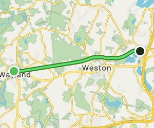 Mass Central Rail Trail: Wayland to Weston Station: 430 Reviews, Map ...