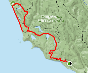 Alamere Falls via Coast Trail from Palomarin Trailhead - California ...