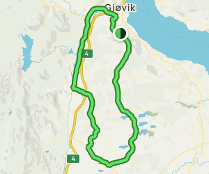 Sykkeltur Gjøvik - Raufoss - Bøverbru - Gjøvik: 0 Reviews, Map ...