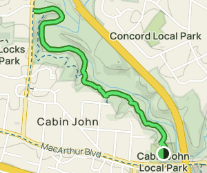 Cabin John Trail: Cabin John Local Park to Seven Locks Road: 252 ...