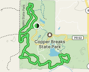 Bull Canyon, Equestrian Trail, Chris' Link, and River Run Loop, Texas ...