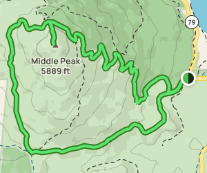 Milk Ranch Road and Middle Peak Loop: 131 Reviews, Map - California ...