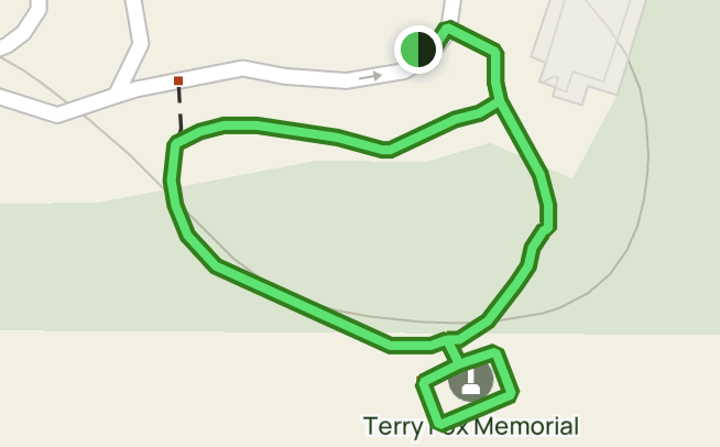 Terry Fox Map