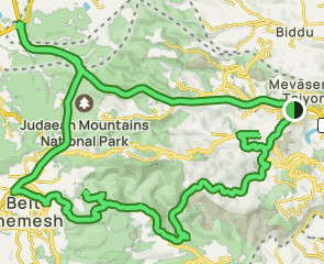 Stalactite Cave, Nes Harim and Judean Mountains Driving Route: 0 ...