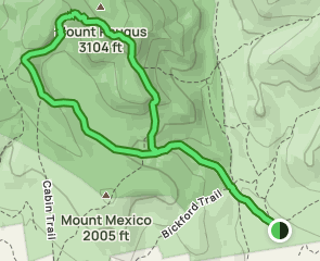 Mount Paugus via Bolles, Whitin Brook, Lawrence, and Old Paugus Trail ...