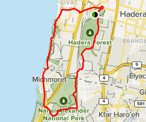 Hadera and Michmoret Cycle Loop | Map, Guide - Haifa, Israel | AllTrails