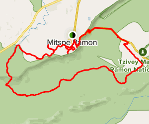 Mitzpe Ramon, Mount Gamal and Nahal Ramon Cycle Loop | Map, Guide ...