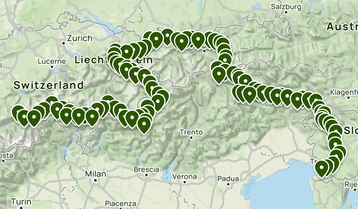 Via Alpina Red Trail : Trieste - Monaco | List | AllTrails