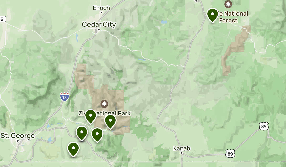 Zion bike trails | List | AllTrails